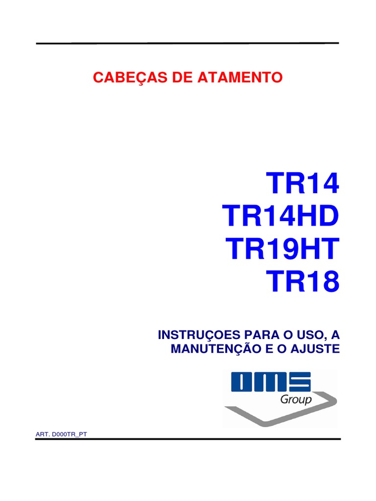 Manual OMS TR14 | PDF | Informação | Física Aplicada e Interdisciplinar