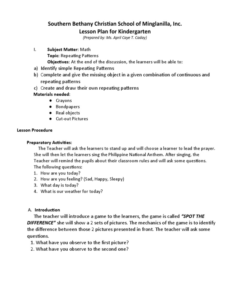 24 - Repeating Patterns | PDF