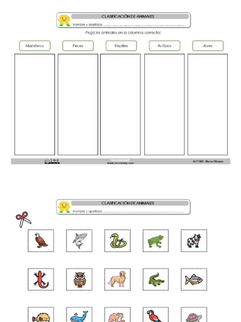 14-03 Clasificacion de Animales | PDF