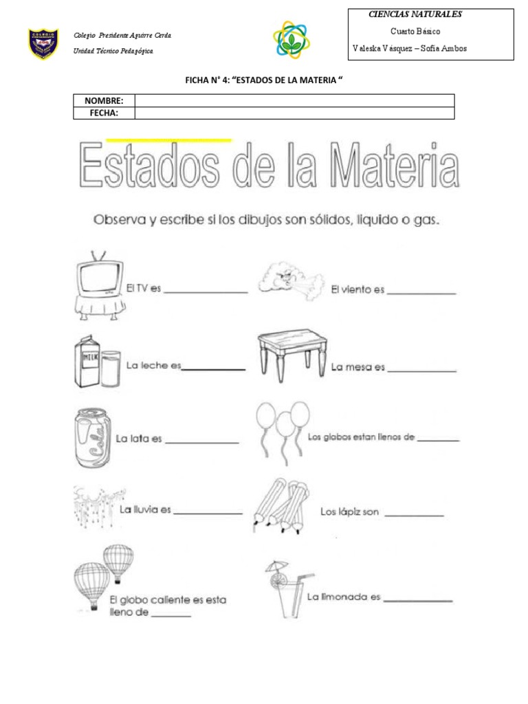 Estados de La Materia | PDF | Importar | Masa