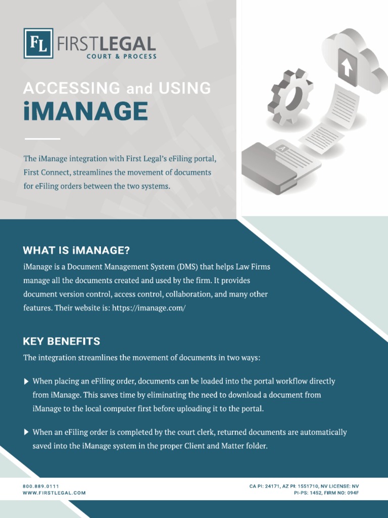 Imanage User Guide First Legal 2023 | PDF