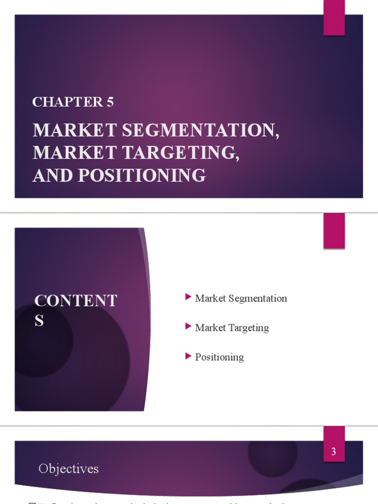 CHAPTER 5 - Market Segmentation, Market Targeting, and Positioning ...