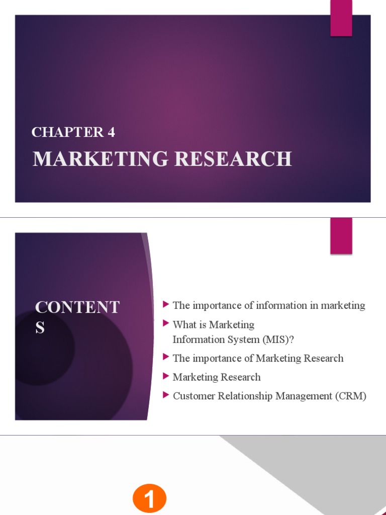 CHAPTER 4 - Marketing Research | PDF | Marketing Research | Marketing