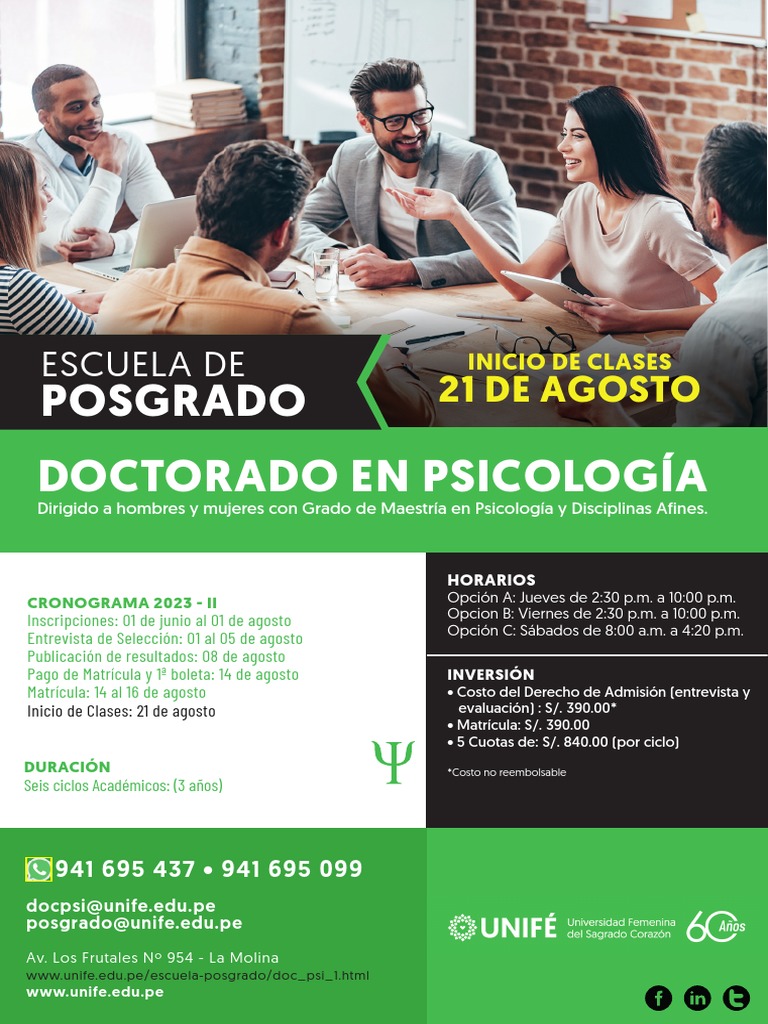 Posgrado Doctorado Psicologia-1 | PDF Posgrado Doctorado Psicologia-1 | PDF