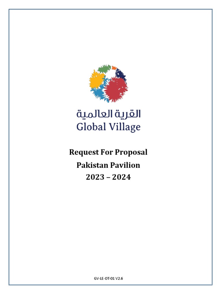 Pakistan Pavilion RFP 2023-2024 | PDF | Point Of Sale | Value Added Tax