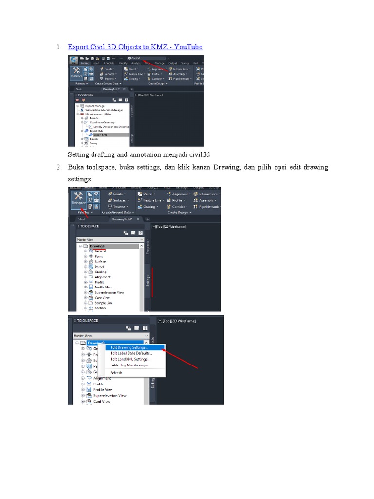 Cara Convert DWG UTM Ke KMZ | PDF | Seni | Komputer
