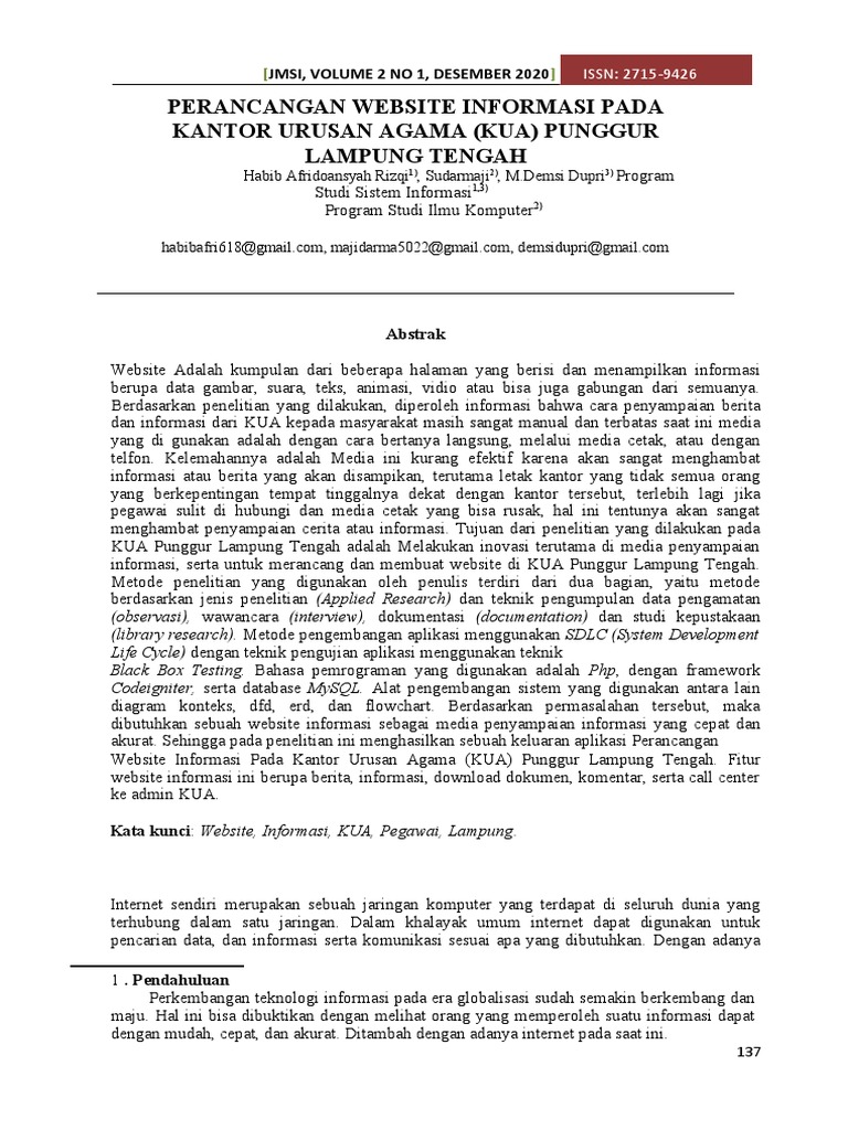 Contoh Laporan Website | PDF