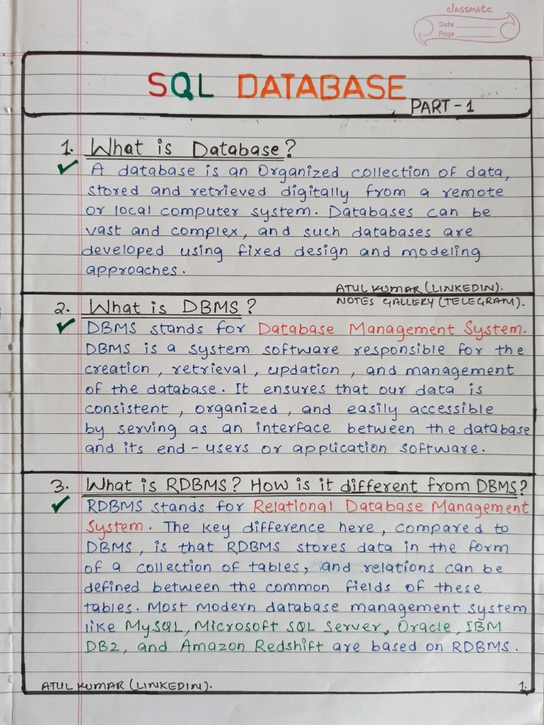 ?SQL Database ?part-1 ? | PDF | Databases | Relational Database