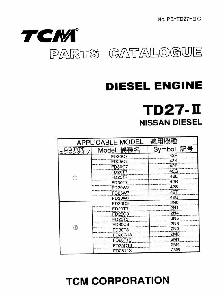 Engine Td27 | PDF