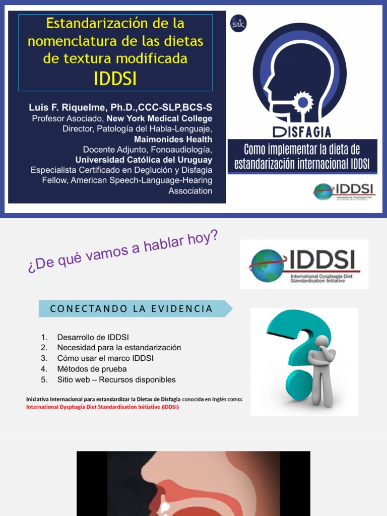 Clase 2.estandarización de La Nomenclatura de Las Dietas de Textura Modificada IDDSI | PDF