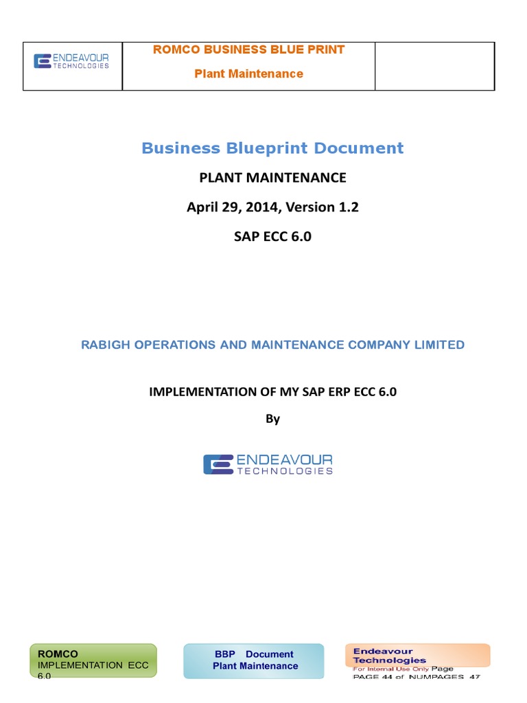 1-Romco Sap PM BBP V.1.2 | PDF
