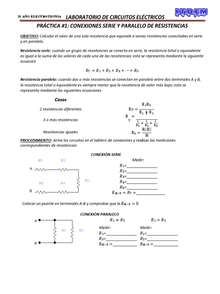 Laboratorio de Circuitos Electricos Prac | PDF