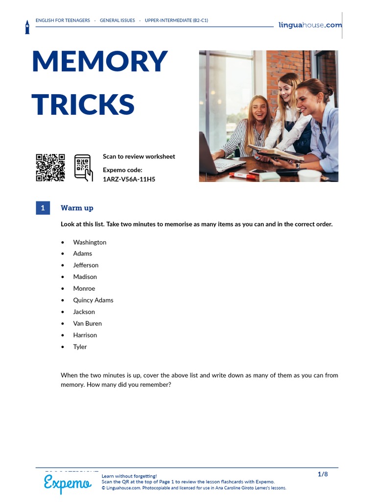 Memory Tricks British English Student | PDF