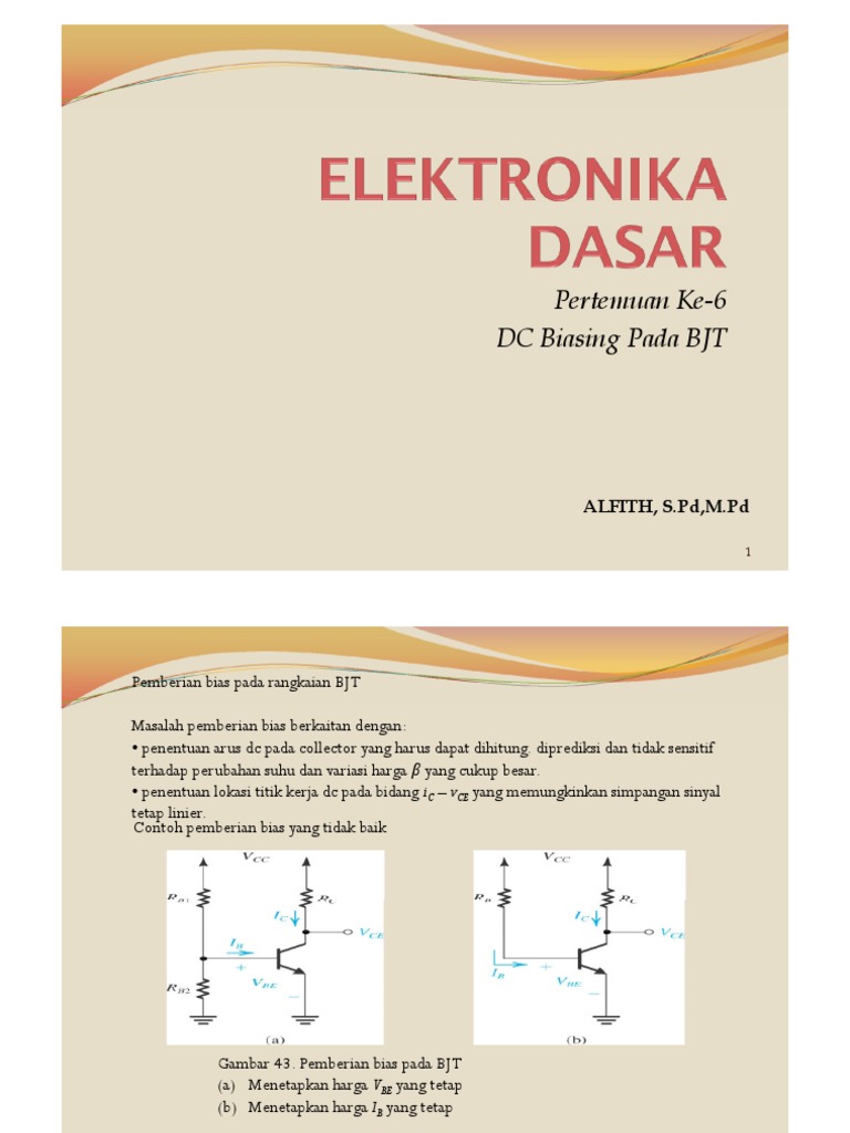 Pertemuan - 6 - DC Biasing Pada BJT | PDF