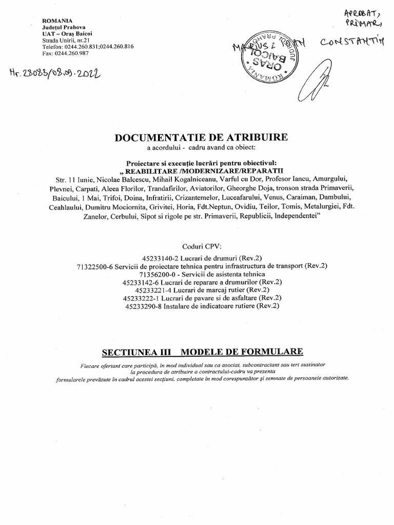 Modele de formulare | PDF