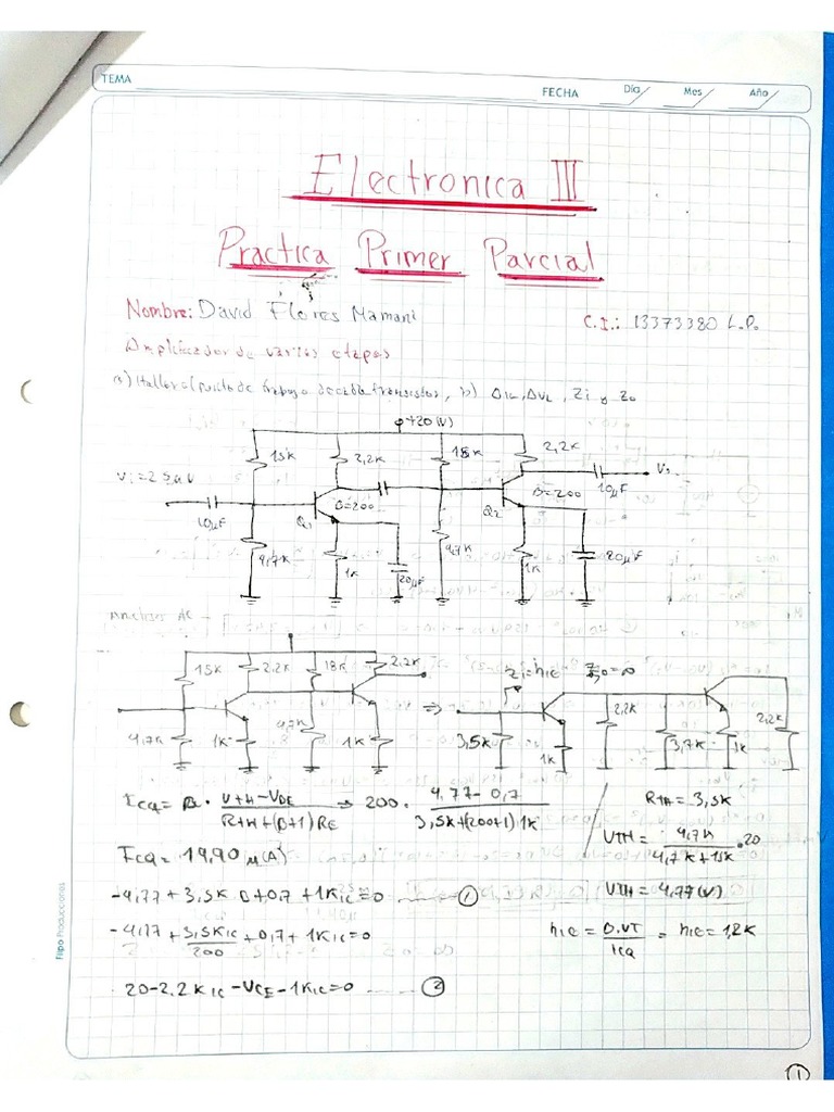 practica electrónica 3 | PDF