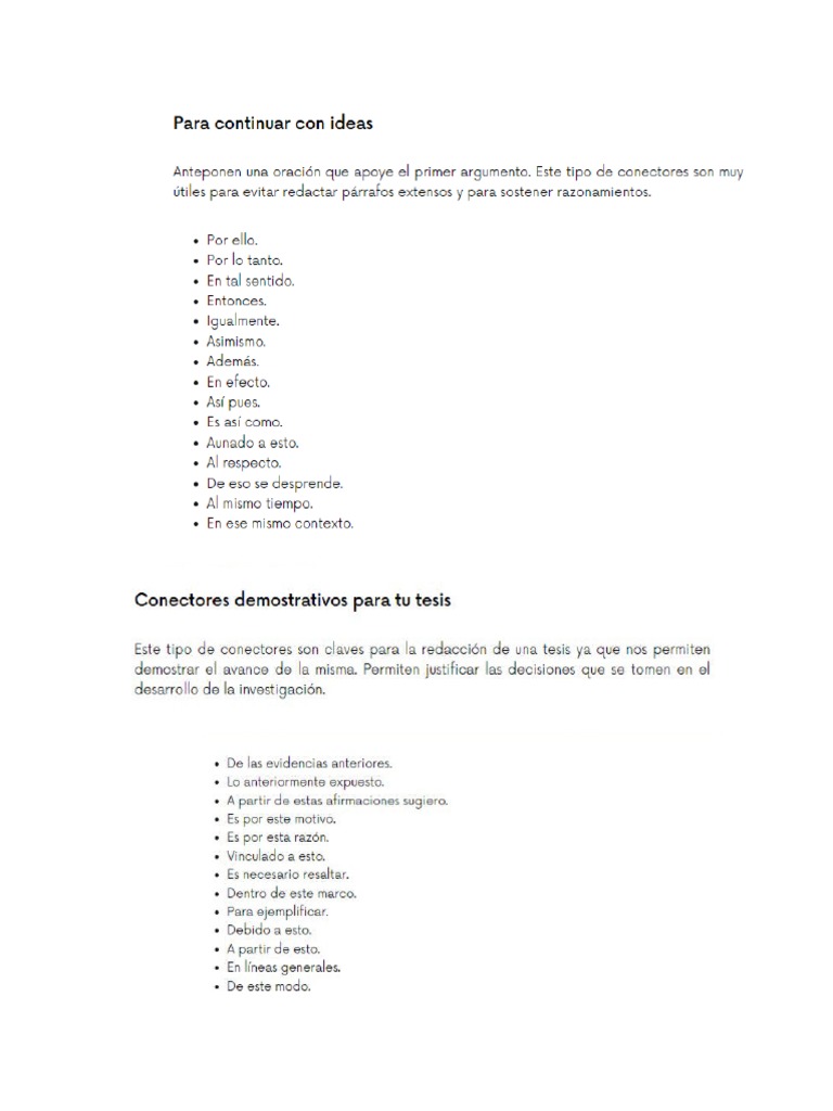 Listado de Conectores | PDF