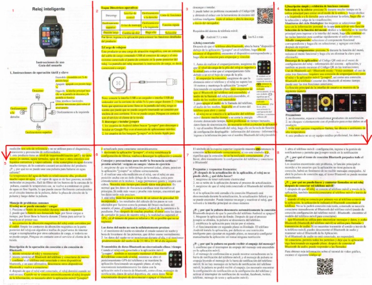 Manual de Reloj | PDF | Aparatos de información | Smartphone