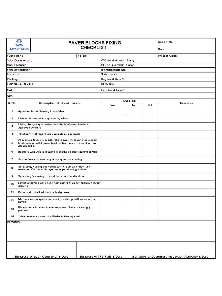 Paver Blocks Fixing | PDF | Building Engineering | Industrial Processes