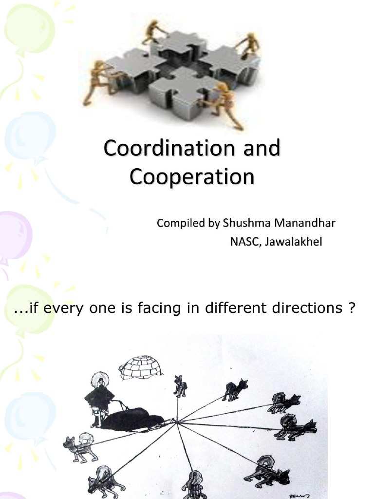 Coordination and Cooperation - PPT Download | PDF