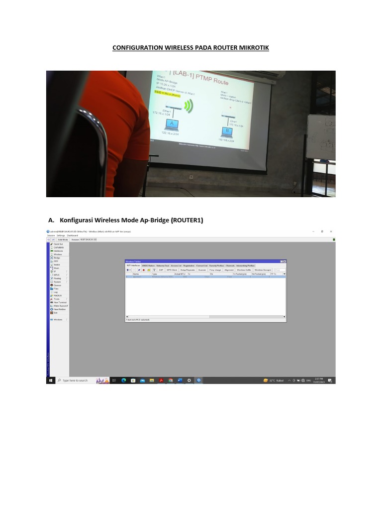 Basic Configuration Wireless Pada Router Mikrotik (Lab 2) | PDF