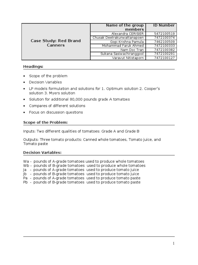 Red Brand Canners 1 | PDF