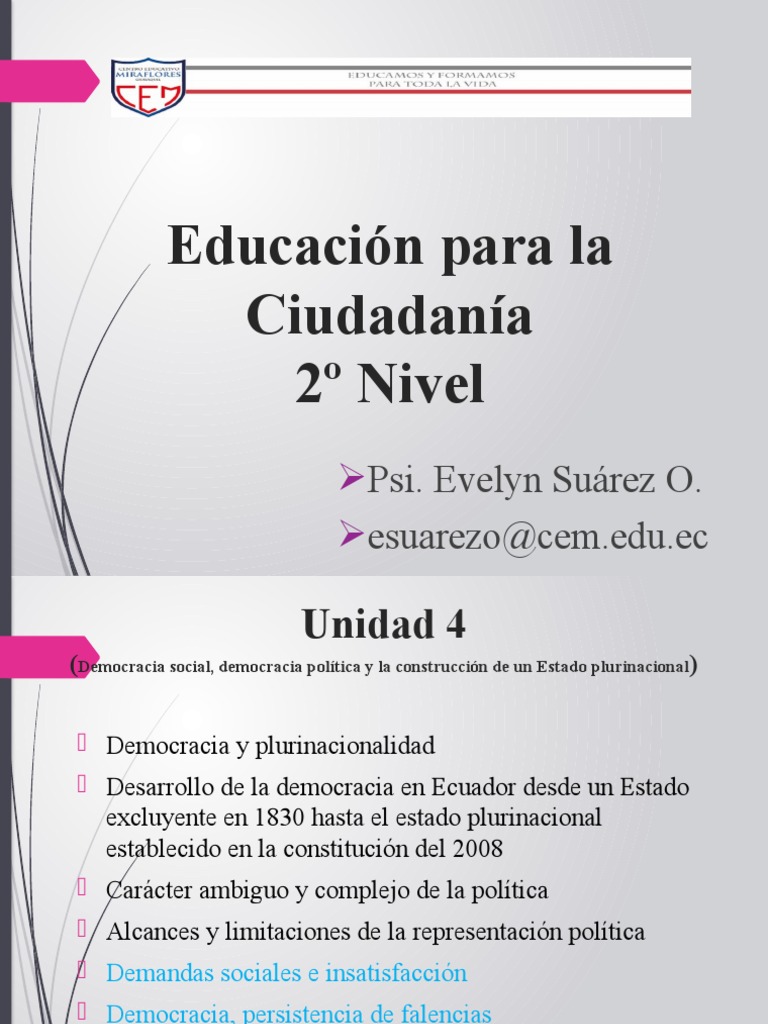 Clase 5 2Q. E. Ciudadanía2º | PDF | Democracia | Ideologías políticas