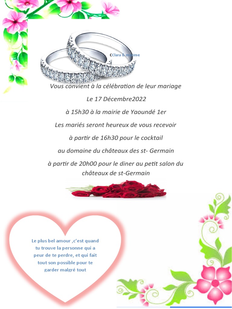 Billet D'invitation 2 | PDF