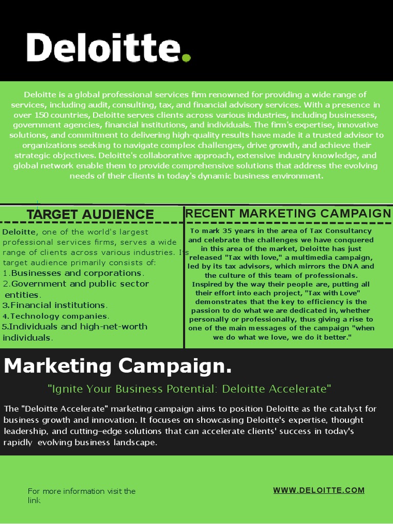 Deloitte | PDF | Marketing | Consultant