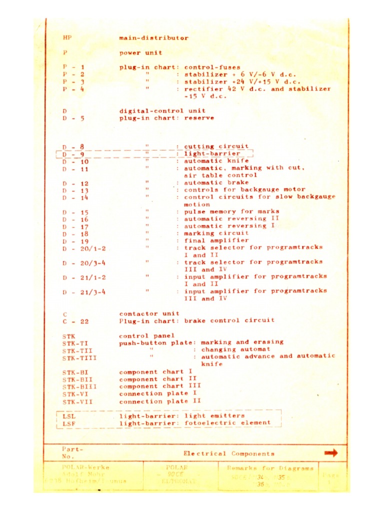 90 POLAR 90 ELTROMAT Cuadro Electrico2 | PDF