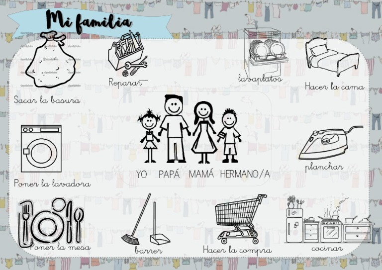 Ficha Tareas de La Casa Familia | PDF