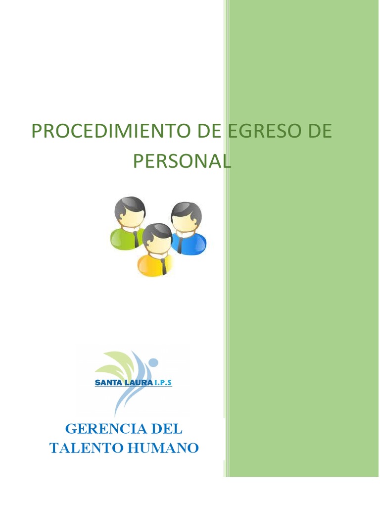 Procedimiento de Egreso de Personal | PDF