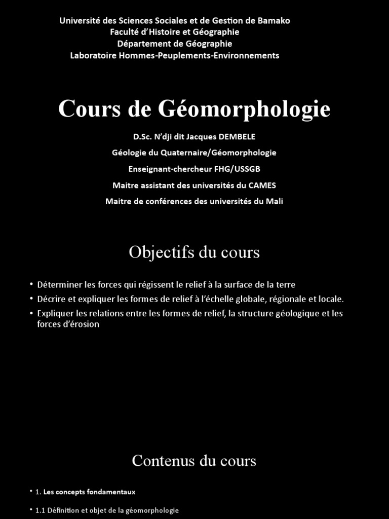 Geomorphologie 2 | PDF