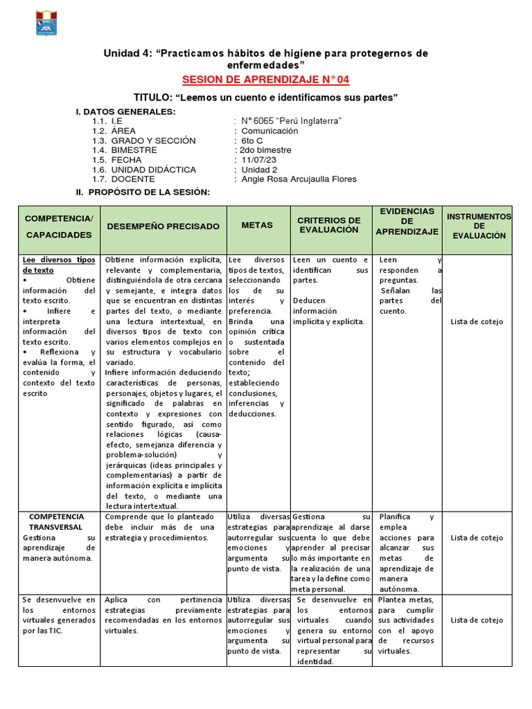 UNIDAD 4 - SEMANA 4 Angie | PDF | Aprendizaje | Estadísticas