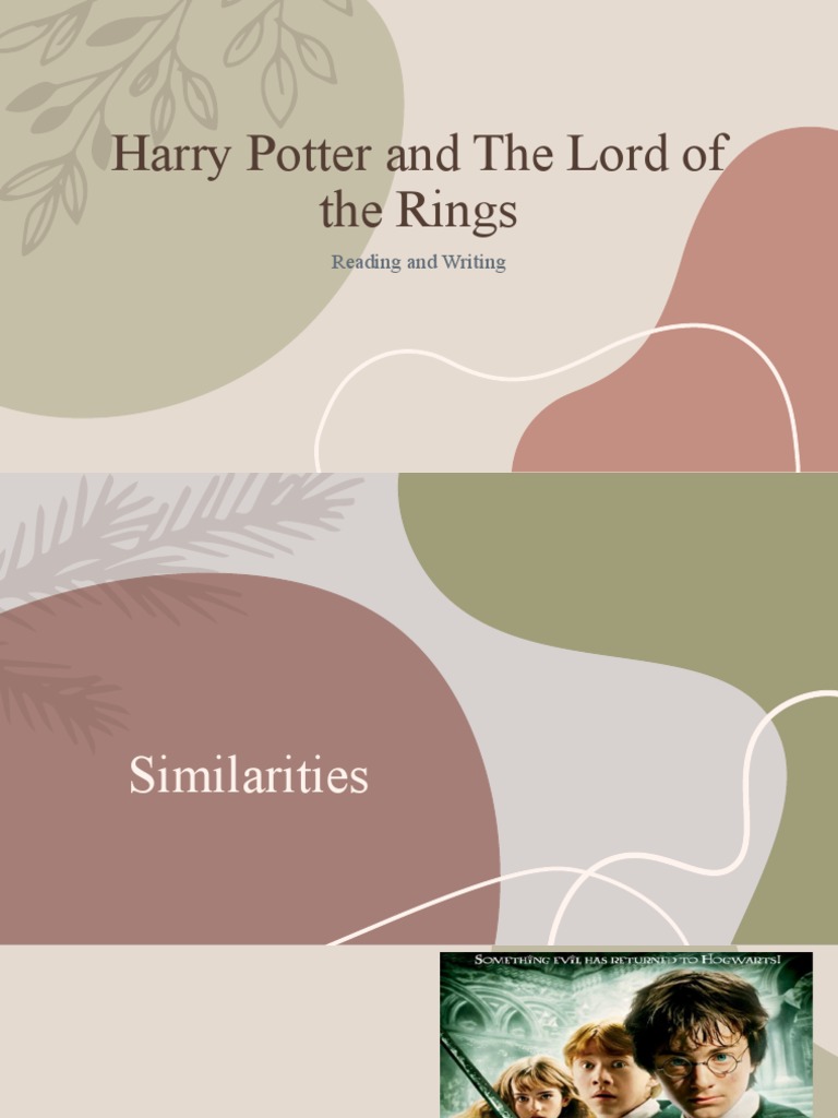 Fantasy Epics: HP vs LOTR Similarities | PDF | Harry Potter | Magician ...