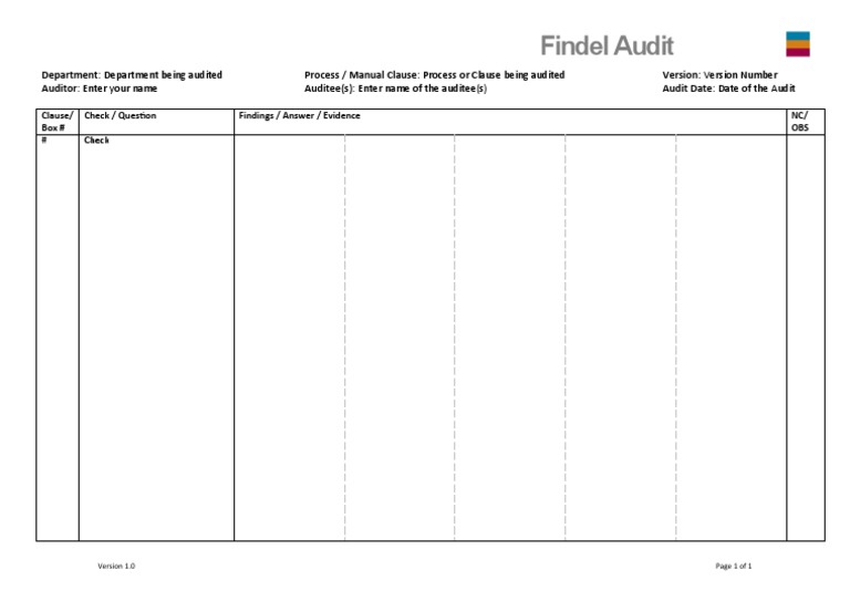 Audit Checklist for Departments | PDF | Technology & Engineering