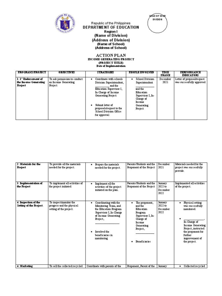 Action Plan in Igp.abgfiles | PDF | Recycling