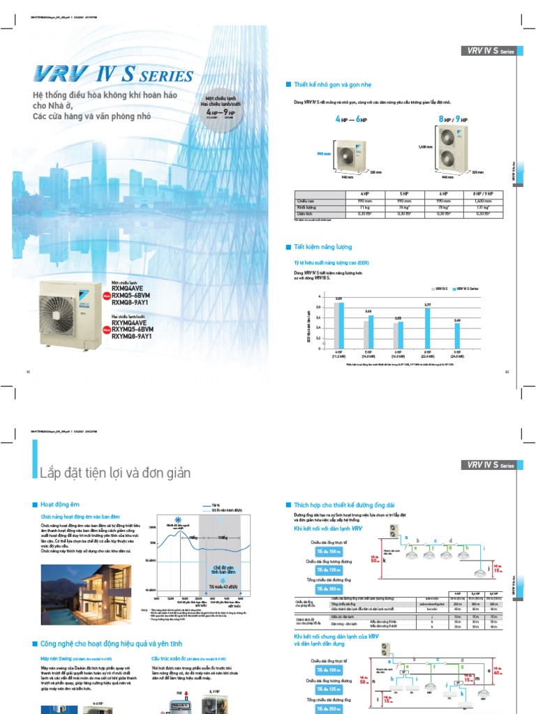 Catalogue Dieu Hoa Trung Tam Daikin VRV IV S | PDF