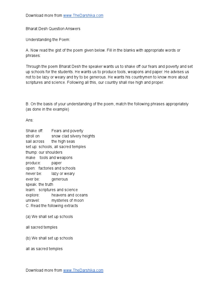 Bharat Desh Class 6 | PDF