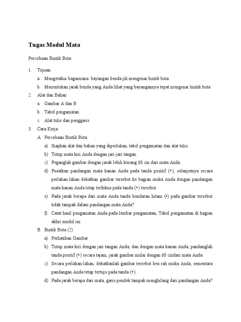 Percobaan Bintik Buta | PDF | Pengembangan Diri