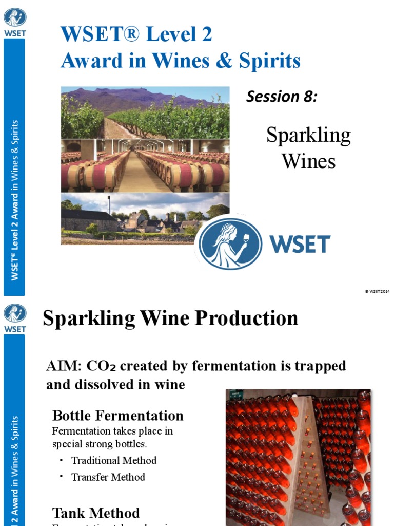 Session 8, Sparkling Wines | PDF | Biotechnology Products | Wine
