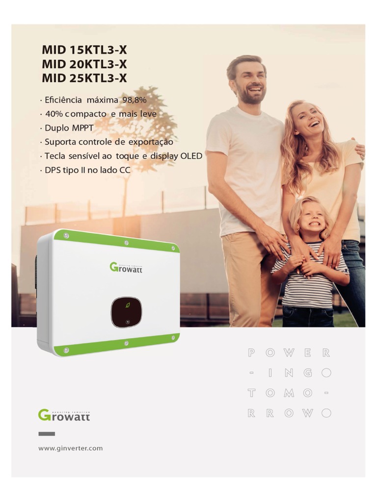 Anexo VIII –Datasheet Inversor Growatt MID25KTL3-X | PDF