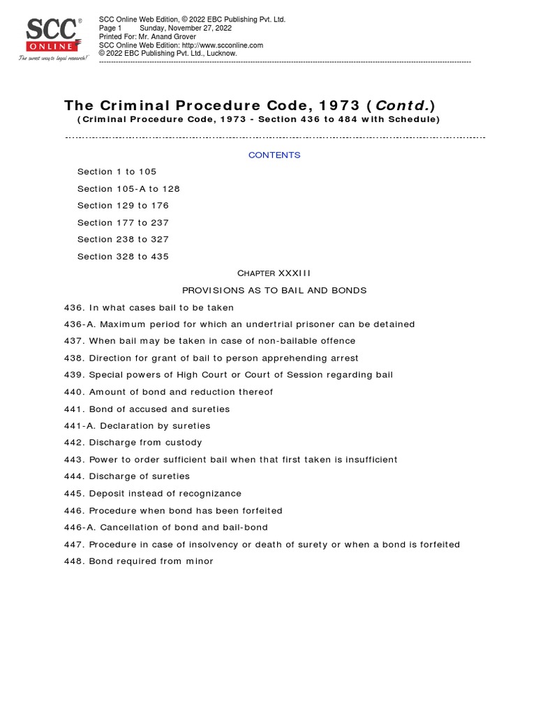 7 CRPC | PDF | Bail | Arrest