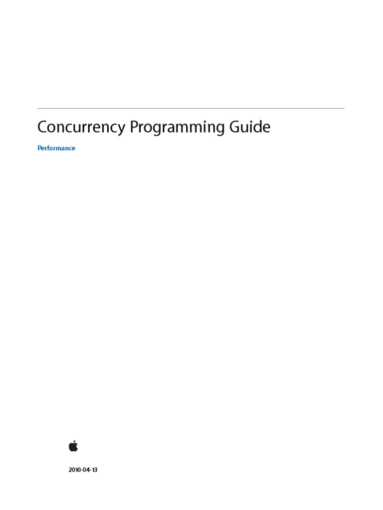 AP Concurrency Programming Guide 2010 04 13 | PDF