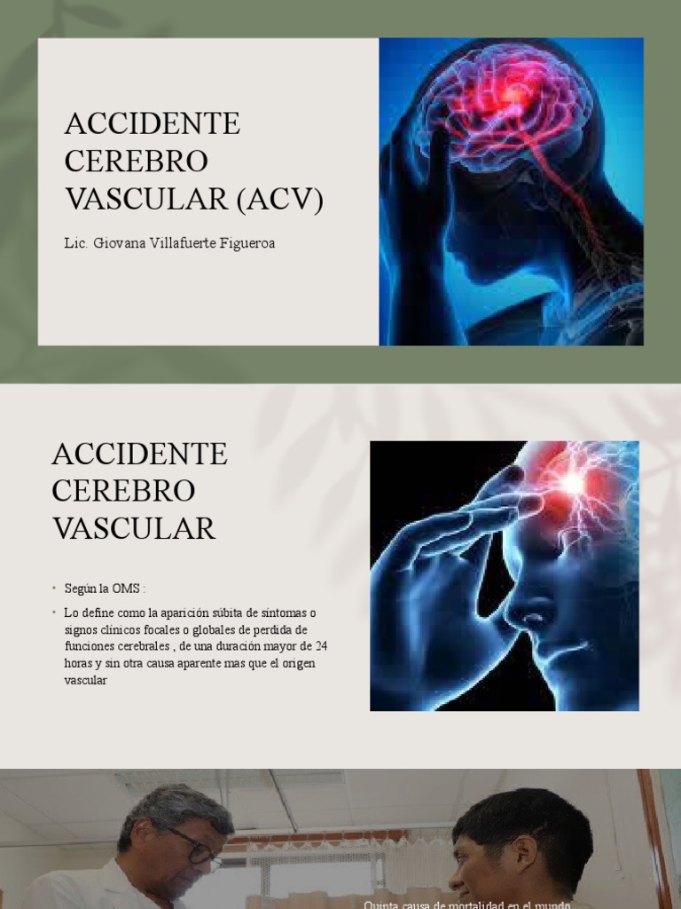 Accidente Cerebro Vascular Acv 3 | PDF | Carrera | Isquemia