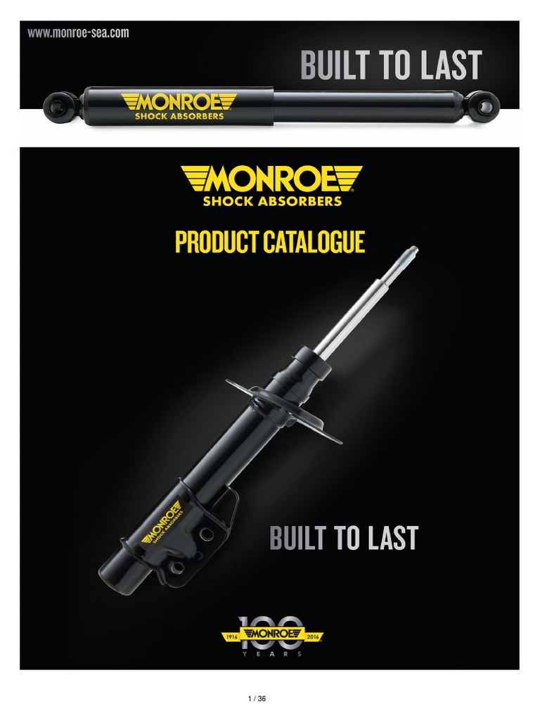 Monroe Catalogue Malaysia | PDF | Four Wheel Drive | Vehicles