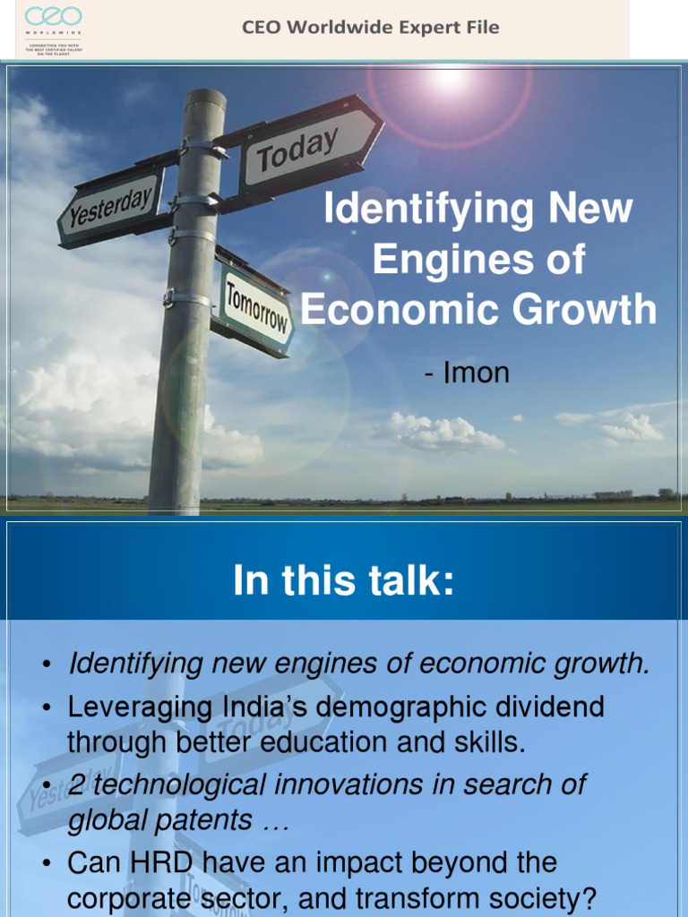 Identifying New Engines Of Economic Growth Imon Ghosh Iceo Pdf Human Resource Management