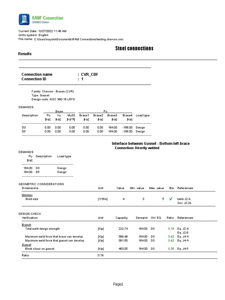 Ram Elements Report | PDF | Buckling | Materials