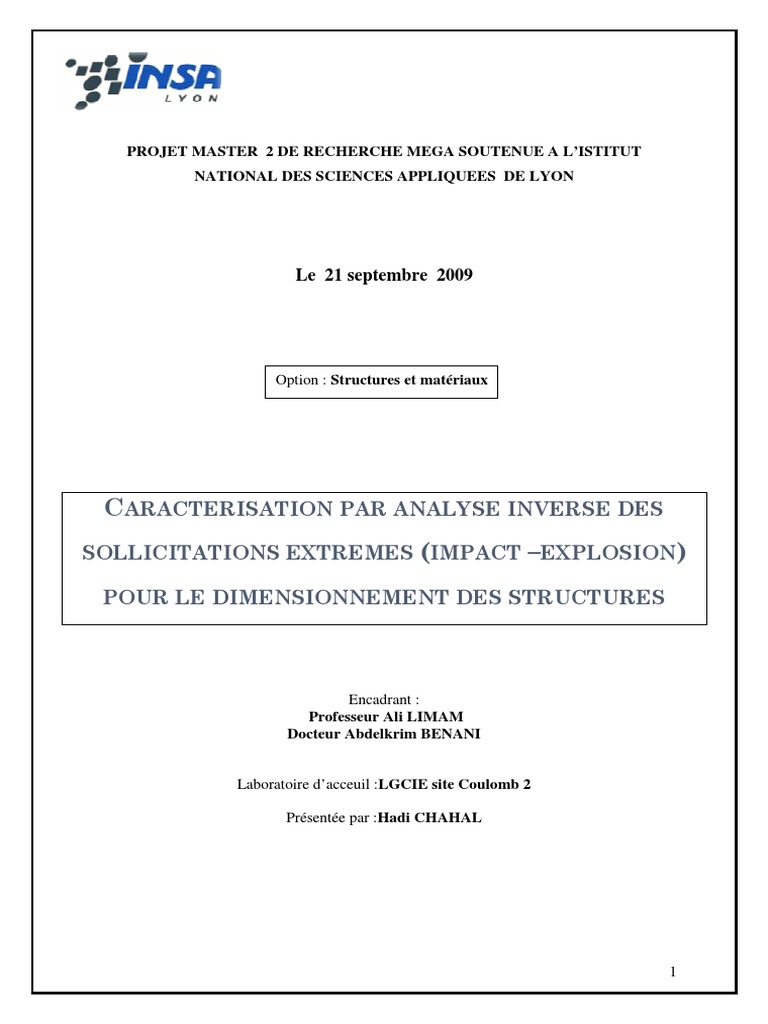 Fadoua Hadi Rapport Master | PDF | Équations | Matrice (Mathématiques)