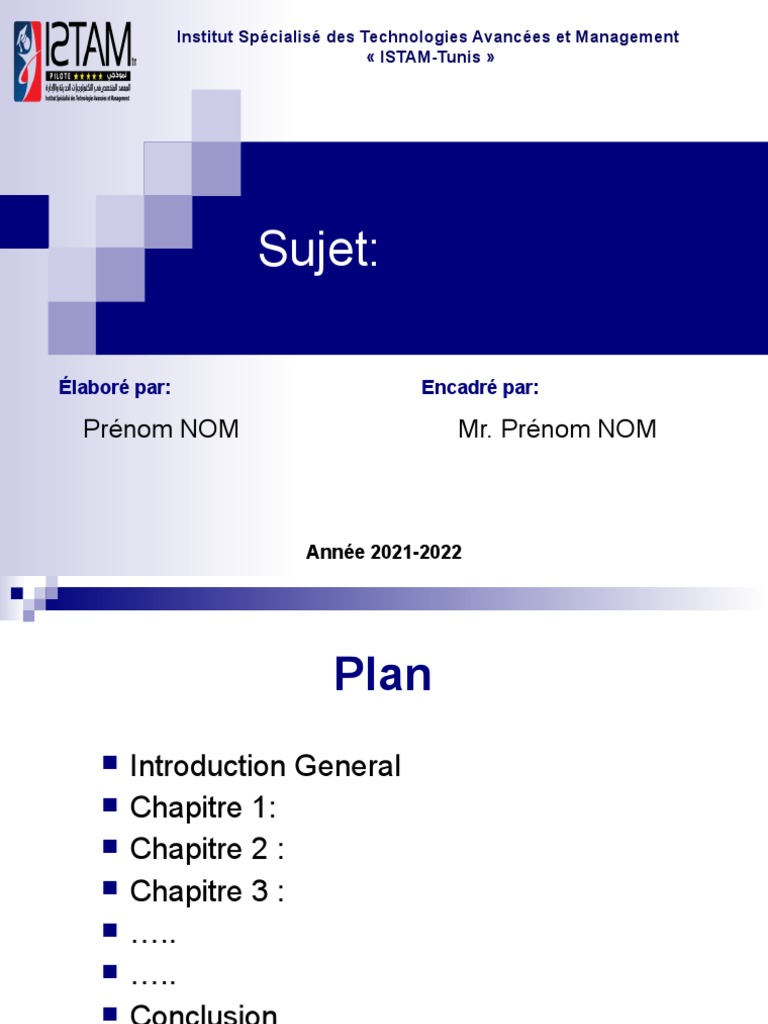 Guide Presentation PFE-5 | PDF